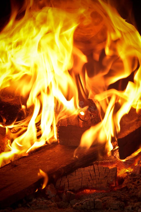 Fire and ember stock image. Image of burning, ember, stove - 51734049