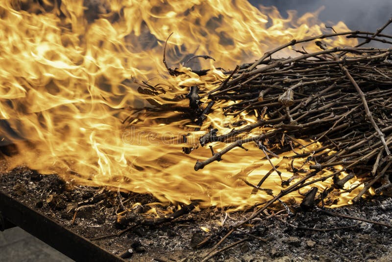 Fire and embers stock image. Image of glow, burning - 255812963