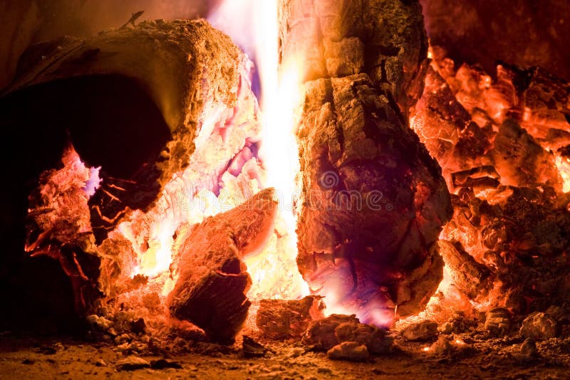 Fire in embers stock photo. Image of grey, prevention - 149485966