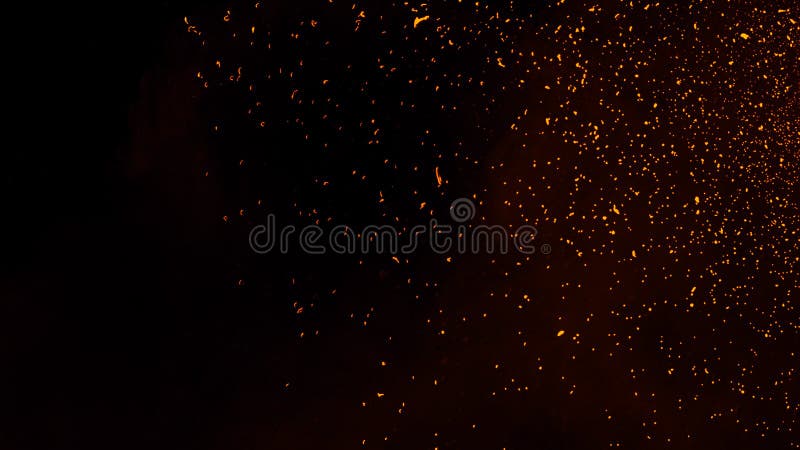 Fire Embers Particles Texture Overlays . Burn Effect on Isolated Black ...