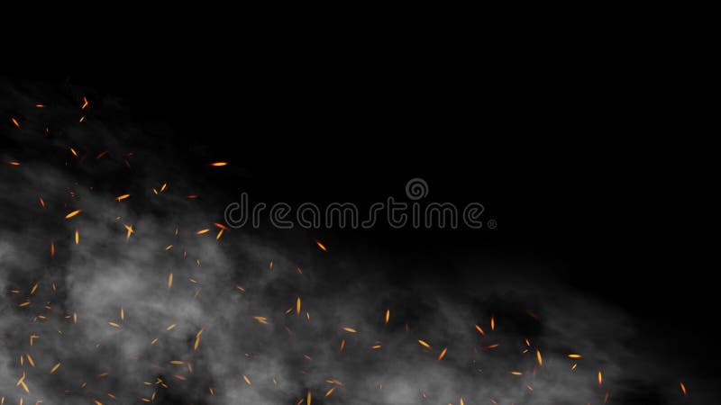 Fire Embers Particles Texture Overlays . Burn Effect on Isolated Black ...
