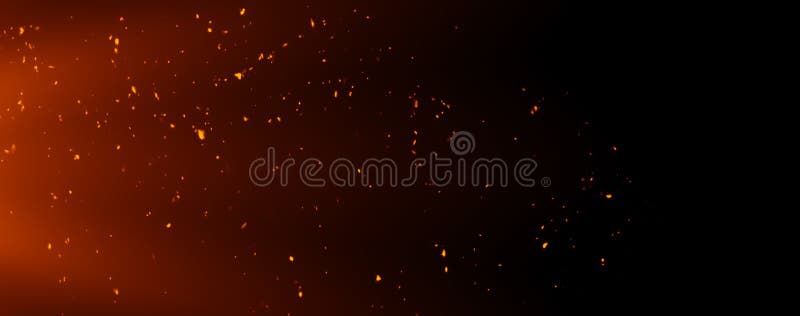 Fire Embers Particles Texture Overlays . Burn Effect on Isolated Black ...