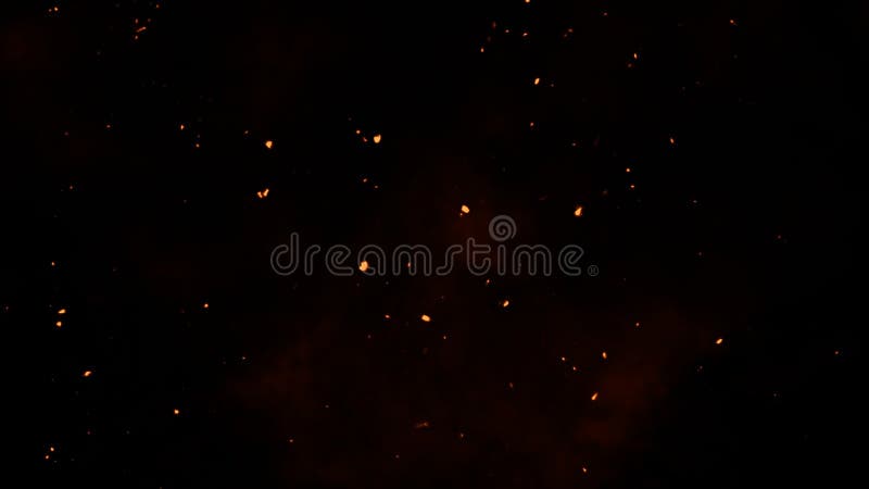 Fire Embers Particles Texture Overlays . Burn Effect on Isolated Black ...