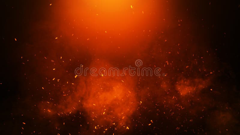 Fire Embers Particles Texture Overlays with Smoke. Burn Effect on ...