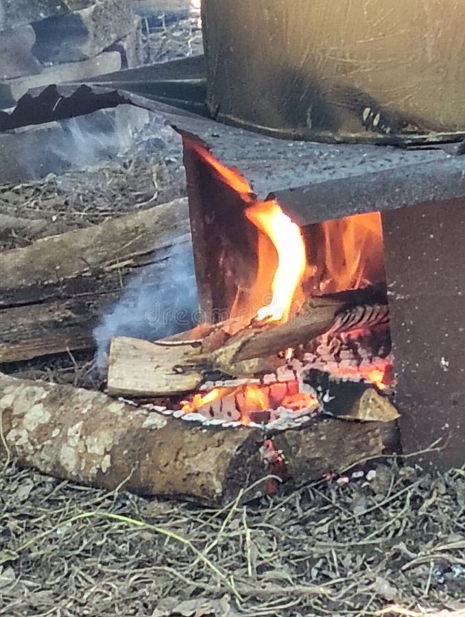 The Fire in the Embers is Very Natural Stock Image - Image of embers ...