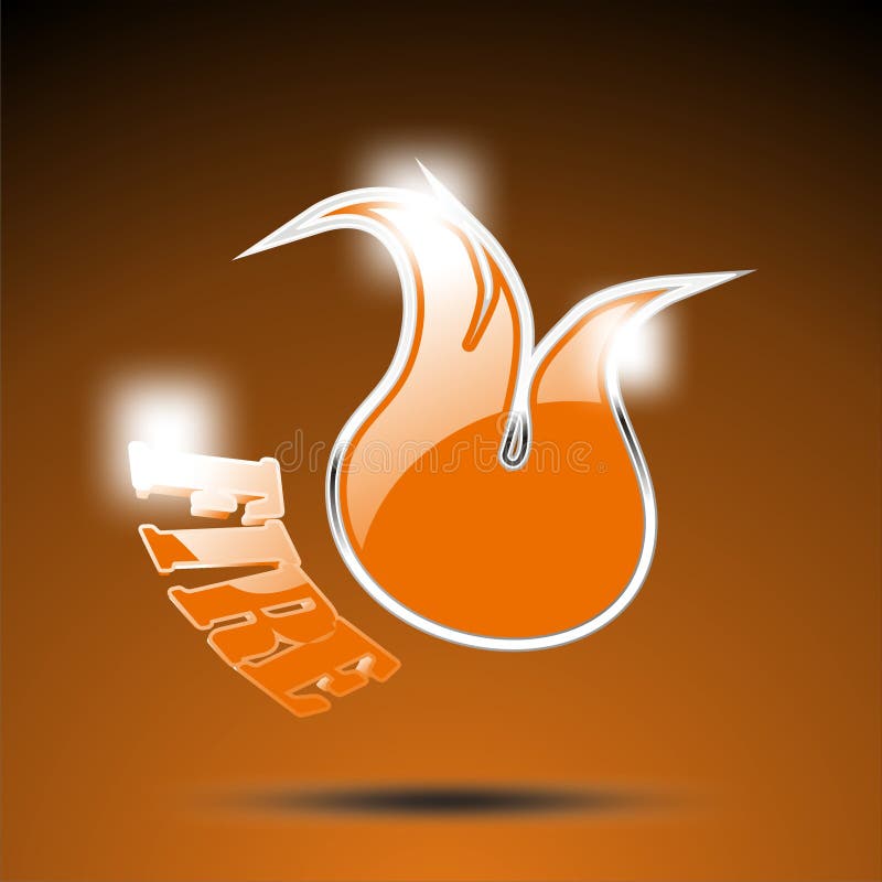 Fire emblem stock illustration. Illustration of design - 76667742