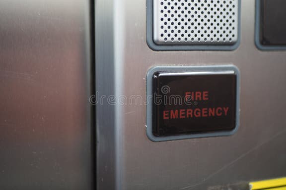 Fire Emergency Button Located in a Public Building Corridor Stock Photo - Image of accessibility ...