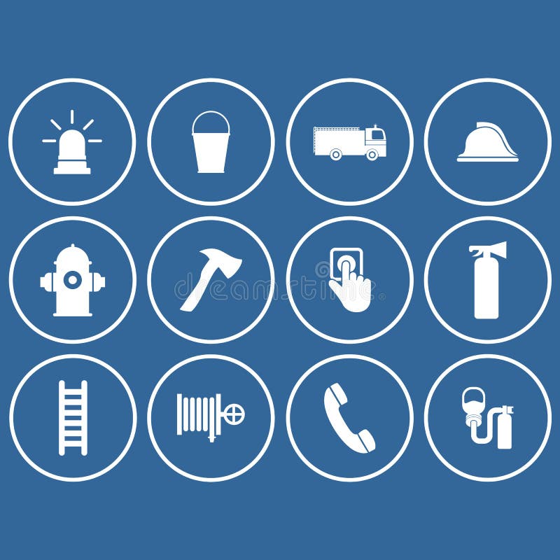 Fire Emergency Tools Icon Vector Design Symbol Stock Vector ...