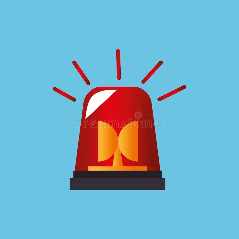 Fire Emergency Concept Design Stock Illustration - Illustration of ...