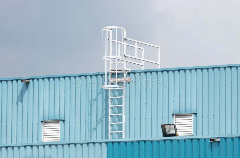 Fire Emergency Escape Ladder Stock Image - Image of city, ladder: 220308377