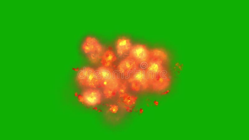 Fire Energy Motion Graphics with Green Screen Background Stock Footage ...