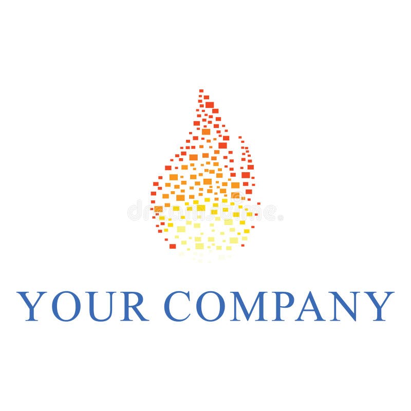 Fire pixel art stock vector. Illustration of burn, spark - 255460400