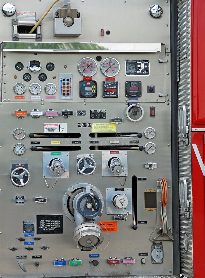 3+ Firetruck pump panel Free Stock Photos - StockFreeImages