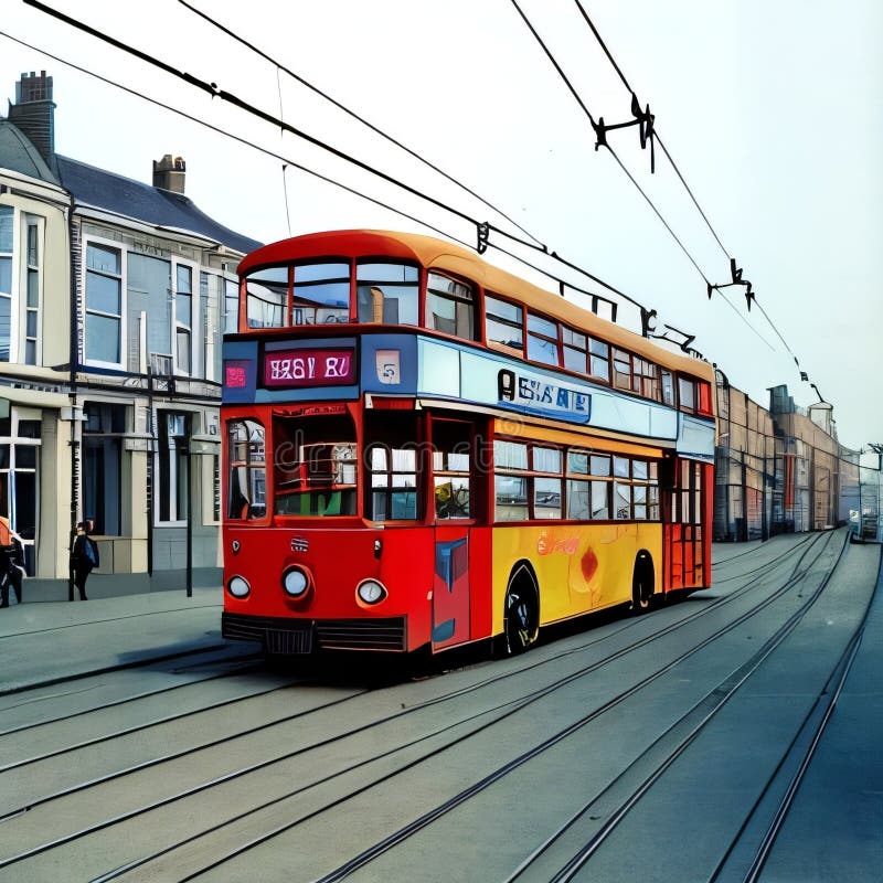 Retro Trams Stock Illustrations – 77 Retro Trams Stock Illustrations ...