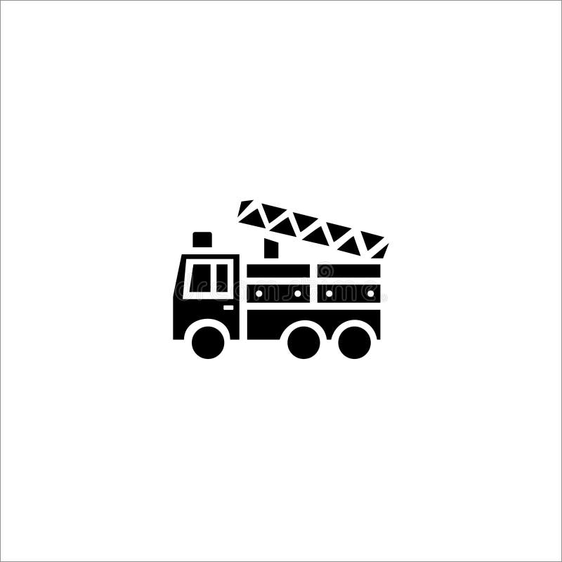 Fire Engine Black Vector Icons Stock Vector - Illustration of equipment ...