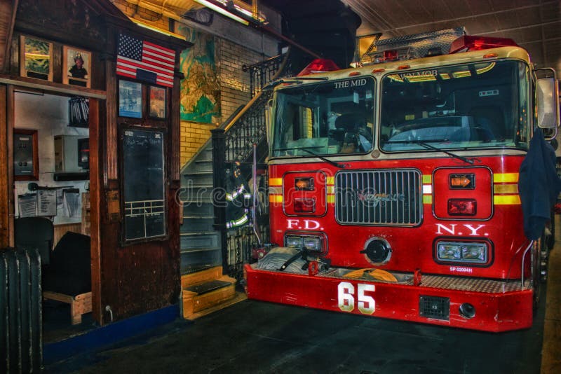 Fire engine company no 65 editorial photography. Image of united - 27792377