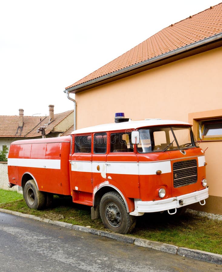 Fire Engine, Czech Republic Stock Photo - Image of outside, vehicle ...