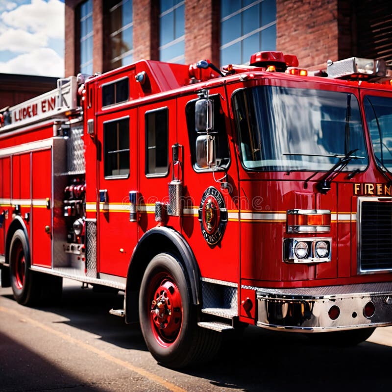 Fire Engine, Emergency Response Vehicle for Fire Fighting Stock ...