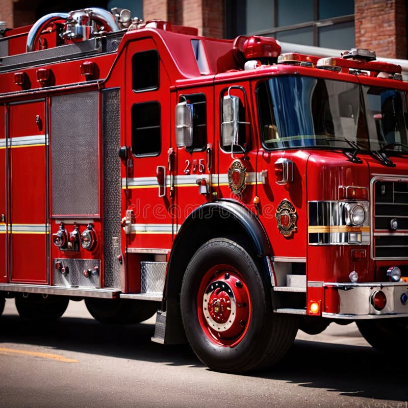 Fire Engine, Emergency Response Vehicle for Fire Fighting Stock ...