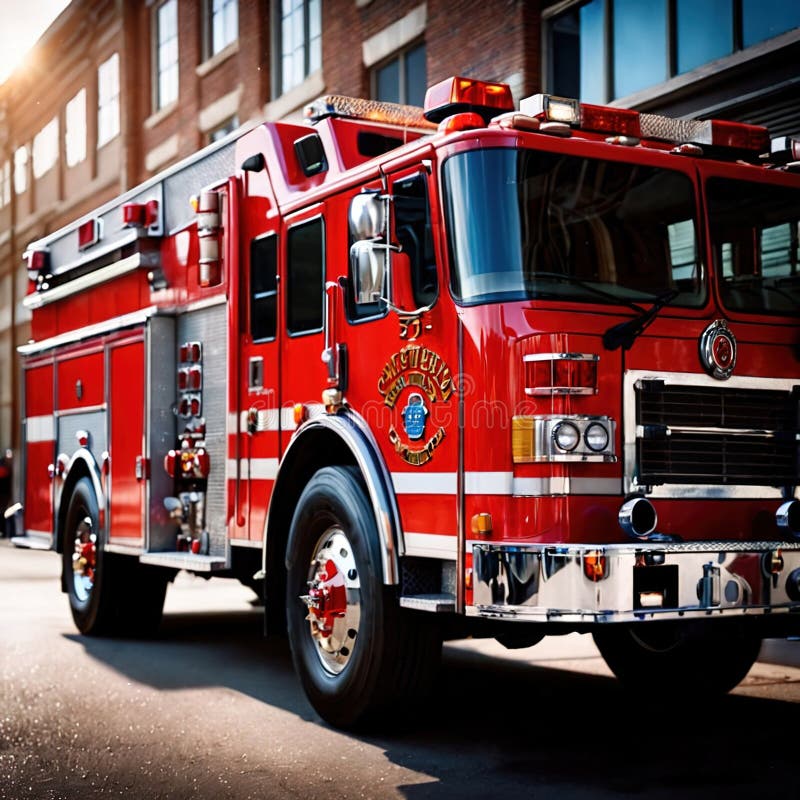 Fire Engine, Emergency Response Vehicle for Fire Fighting Stock ...