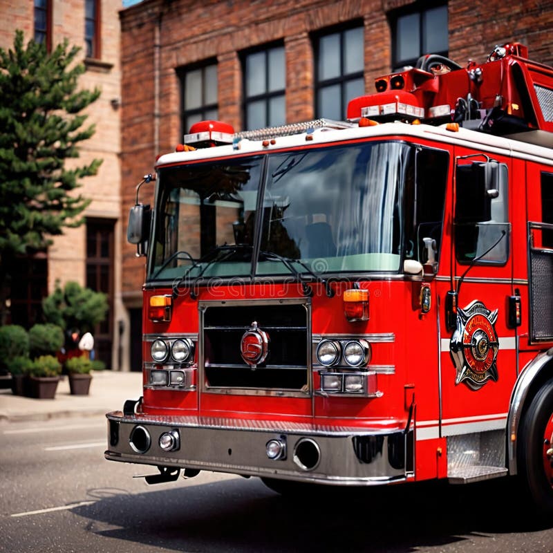 Fire Engine, Emergency Response Vehicle for Fire Fighting Stock ...