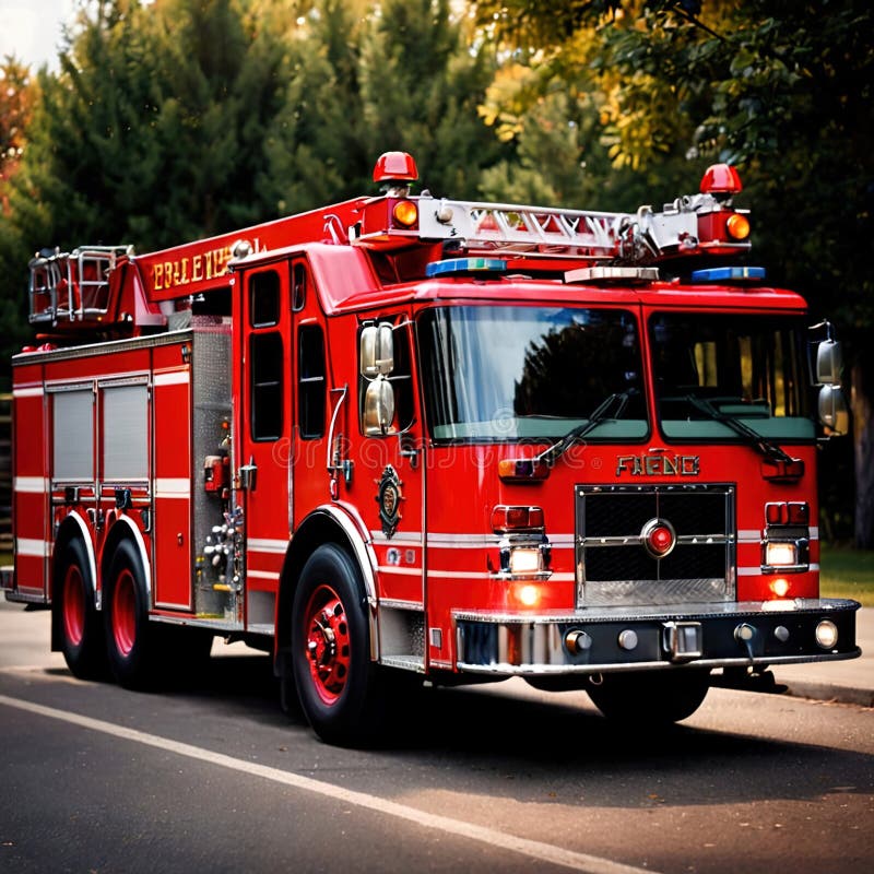 Fire Engine, Emergency Response Vehicle for Fire Fighting Stock ...