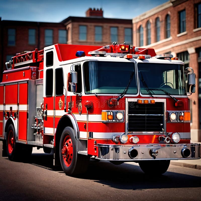 Fire Engine, Emergency Response Vehicle for Fire Fighting Stock ...