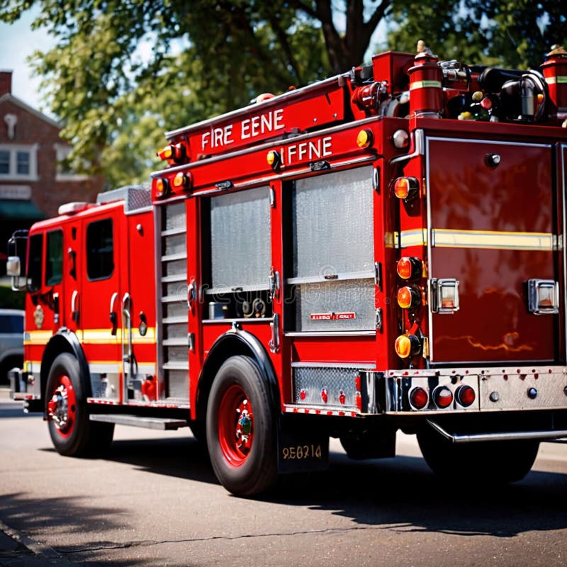 Fire Engine, Emergency Response Vehicle for Fire Fighting Stock ...