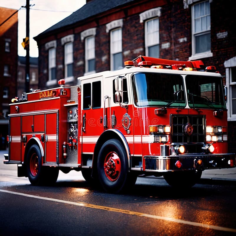 Fire Engine, Emergency Response Vehicle for Fire Fighting Stock ...