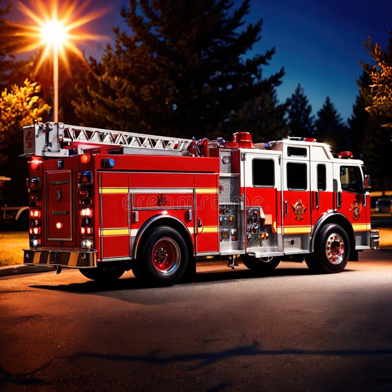 Fire Engine, Emergency Response Vehicle for Fire Fighting Stock ...