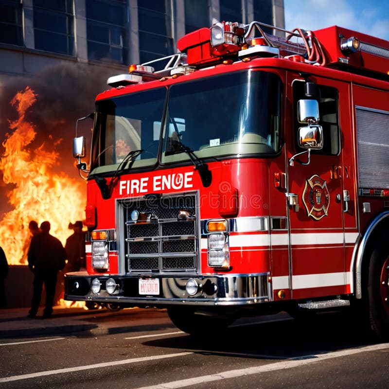 Fire Engine, Emergency Response Vehicle for Fire Fighting Stock ...