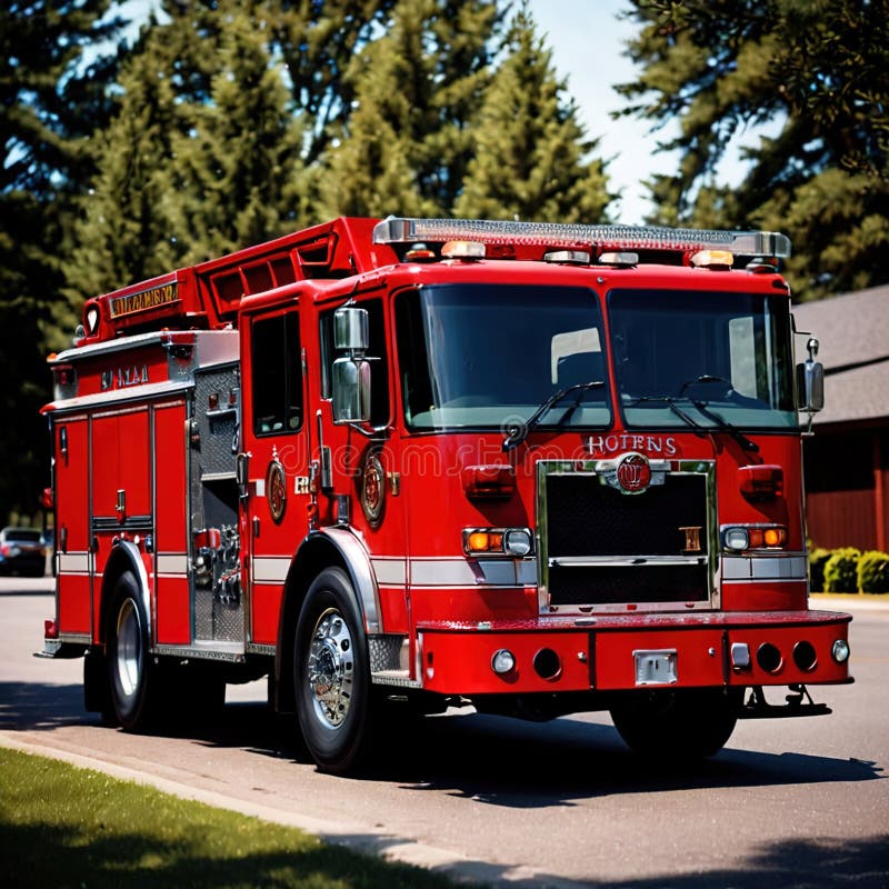 Fire Engine, Emergency Response Vehicle for Fire Fighting Stock ...