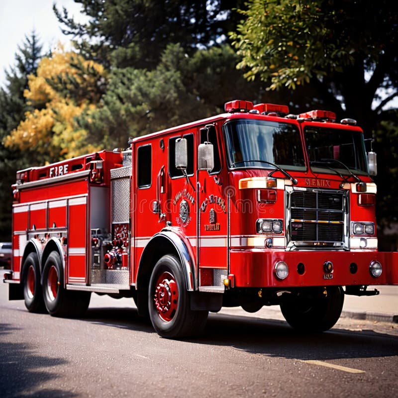 Fire Engine, Emergency Response Vehicle for Fire Fighting Stock ...