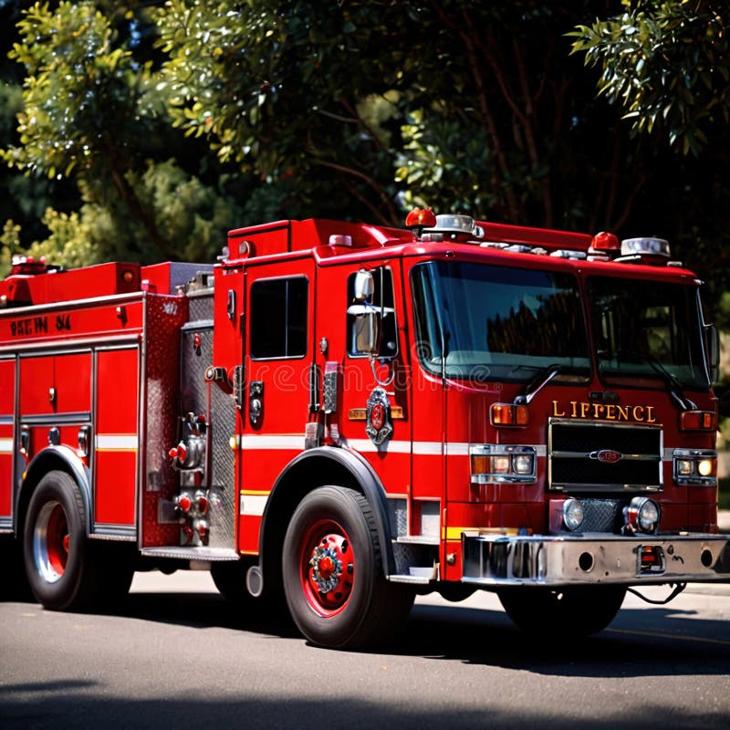 Fire Engine, Emergency Response Vehicle for Fire Fighting Stock ...