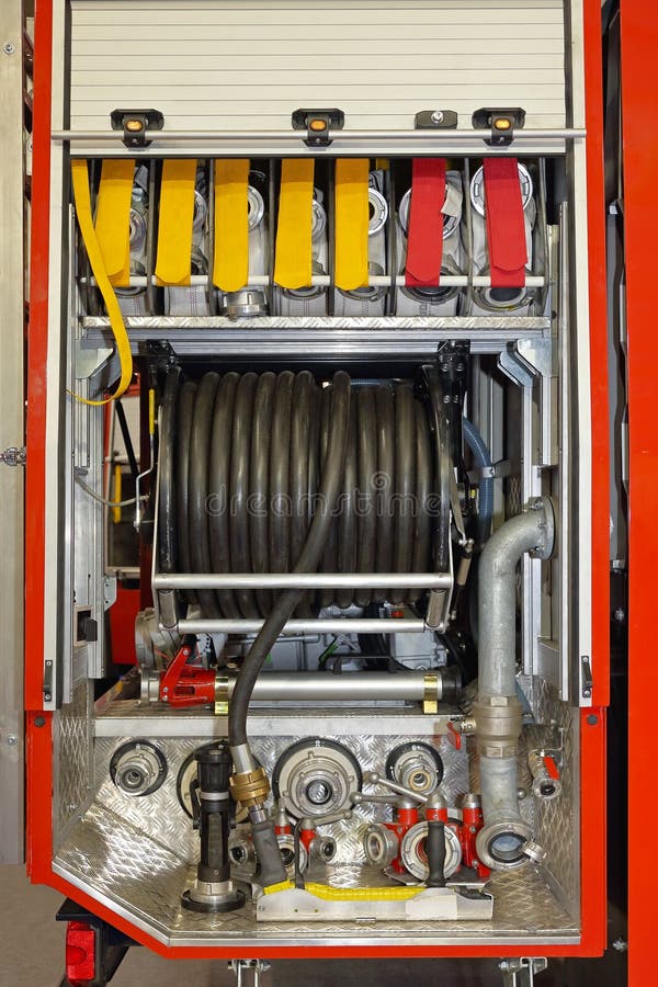 Fire engine equipment stock image. Image of responder - 46955599