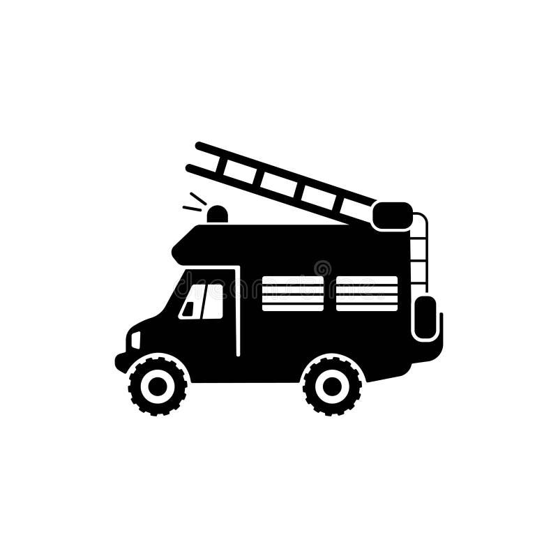 Fire Engine Icon. Simple Illustration of Fire Engine Bread Vector Icon ...
