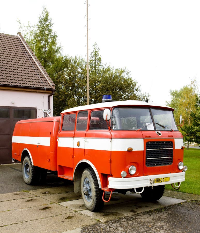 Fire Engine, Kuzelov, Czech Republic Editorial Image - Image of ...