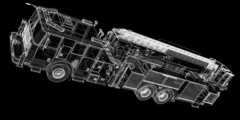 Fire Engine stock illustration. Illustration of cute - 46541219