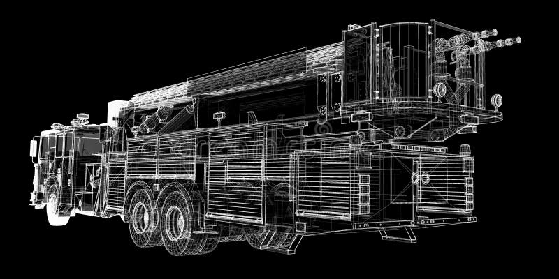 Fire Engine stock illustration. Illustration of safety - 46541910