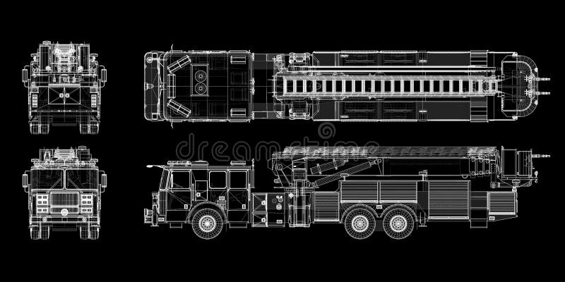 Fire Engine stock illustration. Illustration of occupation - 46542314