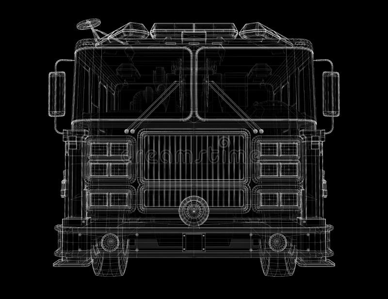 Fire Engine stock illustration. Illustration of fire - 46542384