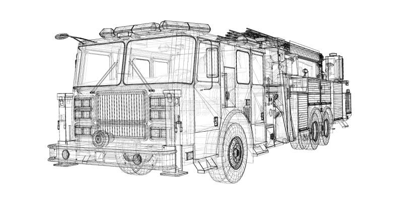 Fire Engine stock illustration. Illustration of model - 47058448