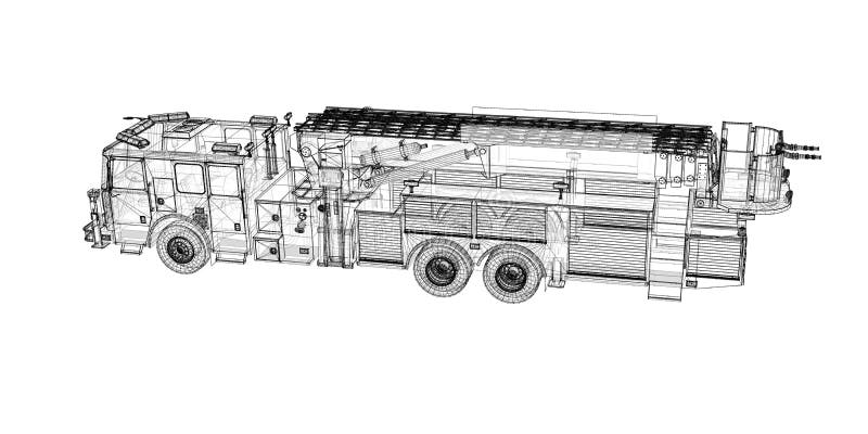 Fire Engine stock illustration. Illustration of pump - 47058827