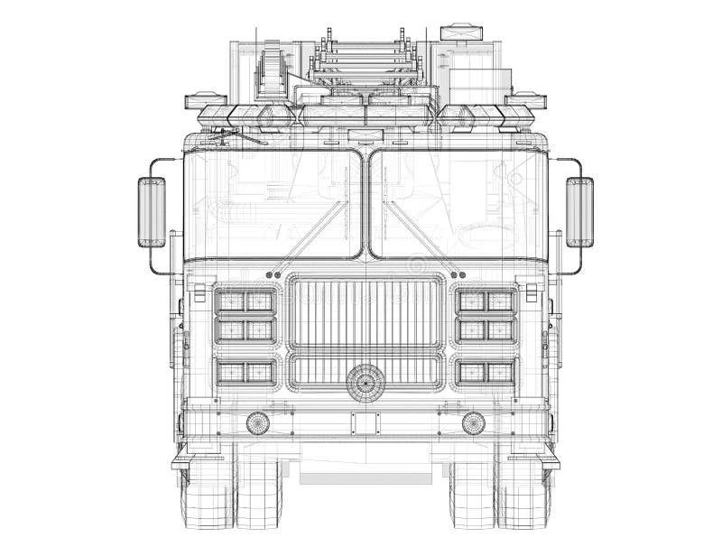Fire Engine stock illustration. Illustration of model - 47059110