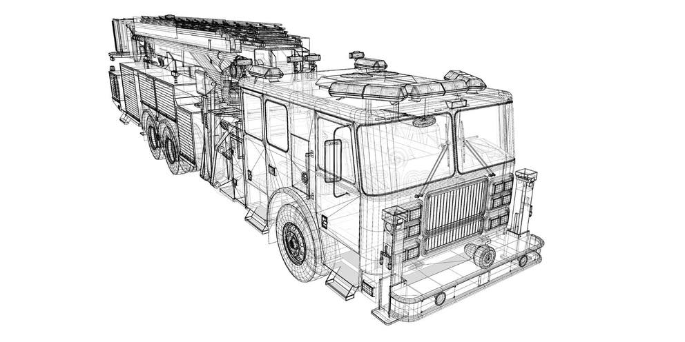 Fire Engine stock illustration. Illustration of assistance - 47059260