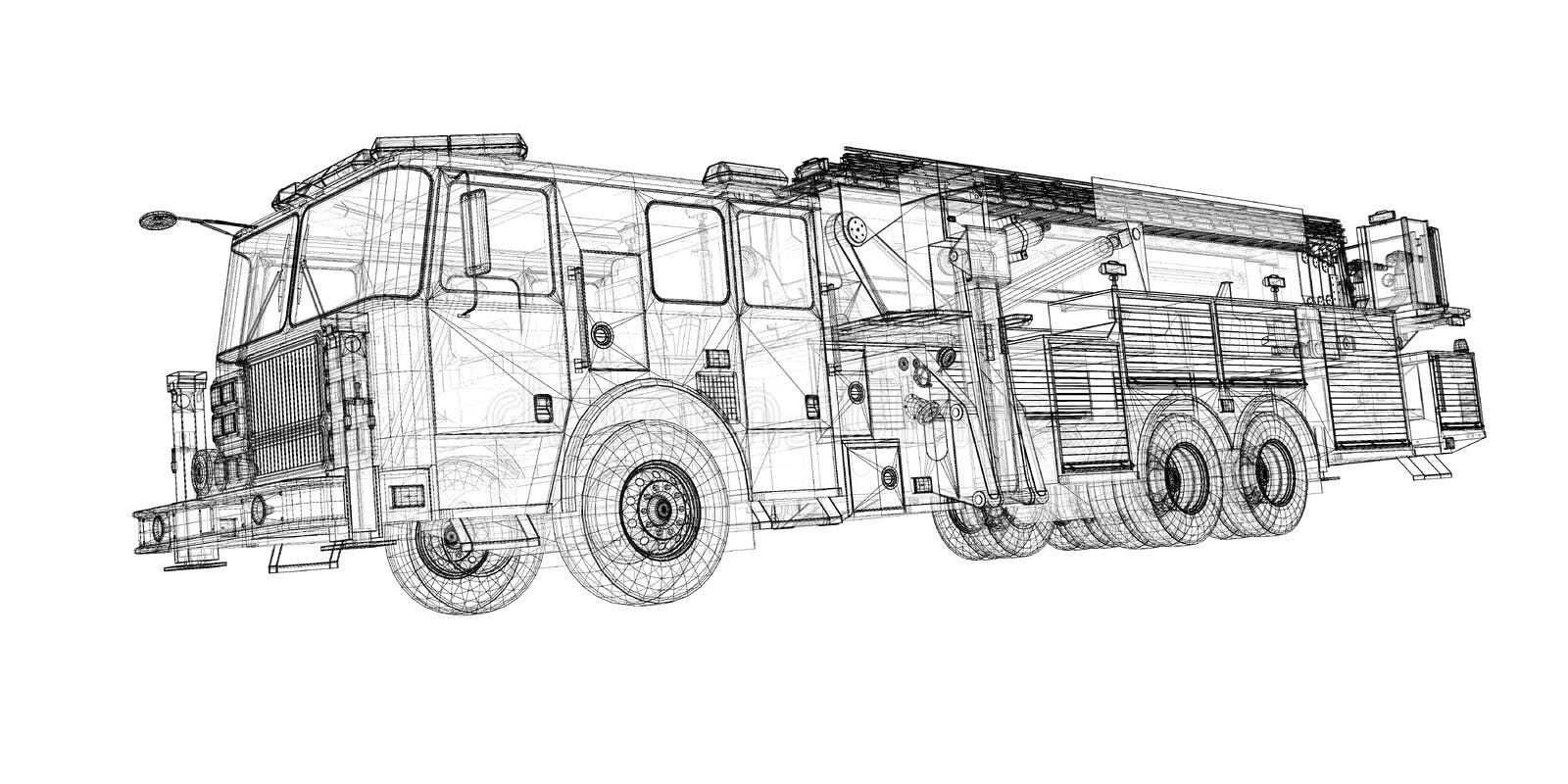 Fire Engine stock illustration. Illustration of body - 47058864