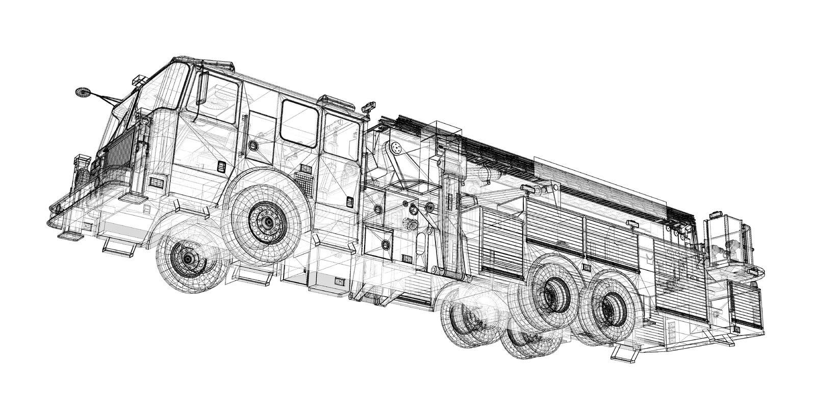 Fire Engine stock illustration. Illustration of body - 47058864