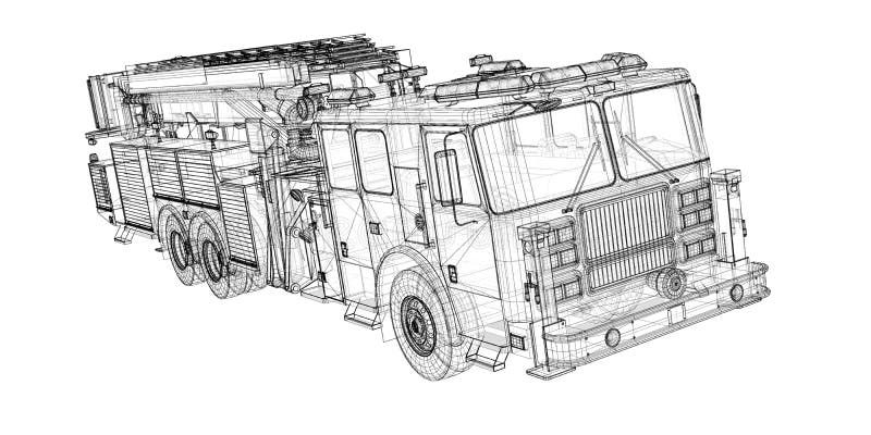 Fire Engine stock illustration. Illustration of assistance - 47059622