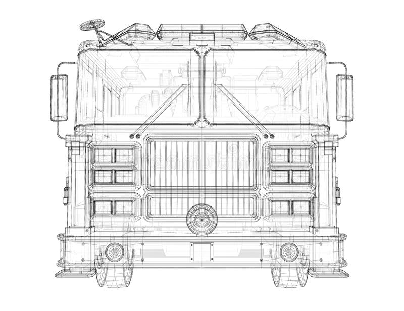 Fire Engine stock illustration. Illustration of services - 46542494
