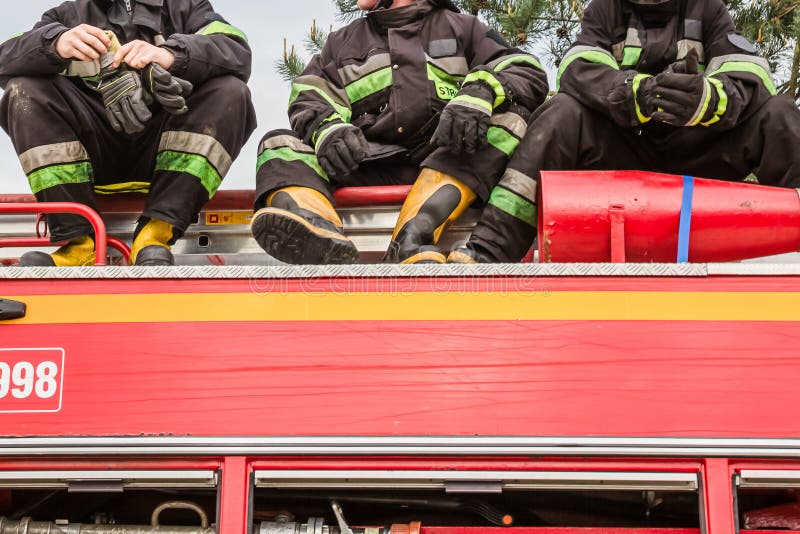 11.05.2025, Chwostek, Poland. Fire Truck with Firefighting Equipment ...